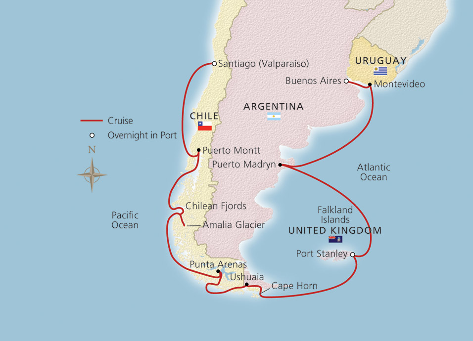 South America & the Chilean Fjords - Cruise Overview
